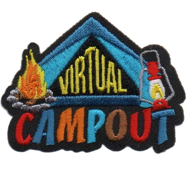12 pieces 2" Custom Activity Scouts Applique Fun Patches - Virtual Campout - Walmart.com