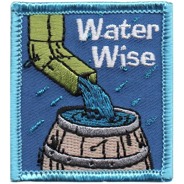 12 pieces 2" Custom Activity Scouts Applique Fun Patches - Water Wise ...