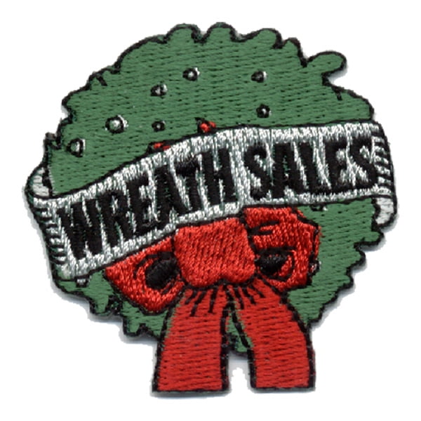 12 pieces 2" Custom Activity Scouts Applique Fun Patches - Wreath Sales - Wreath Patch - Walmart.com