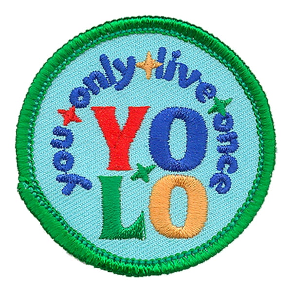 12 pieces 2" Custom Activity Scouts Applique Fun Patches - Yolo Patch - Walmart.com