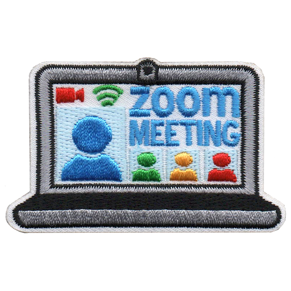 12 pieces 2" Custom Activity Scouts Applique Fun Patches - Zoom Meeting ...