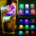12 pieces Rainbow Flash Color Light Up Party Rave club Wedding LED Glow ...