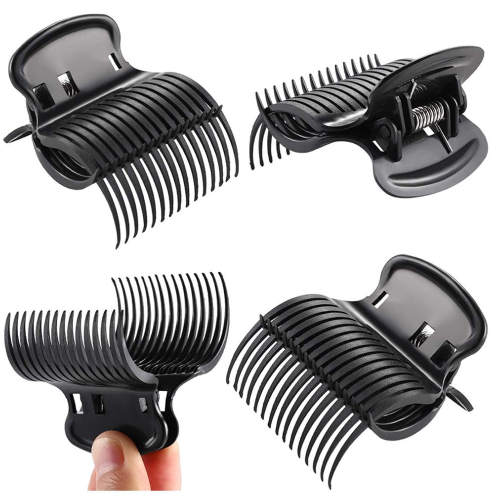 12 pieces black hair salon perm clips heat insulation clips - Walmart.com