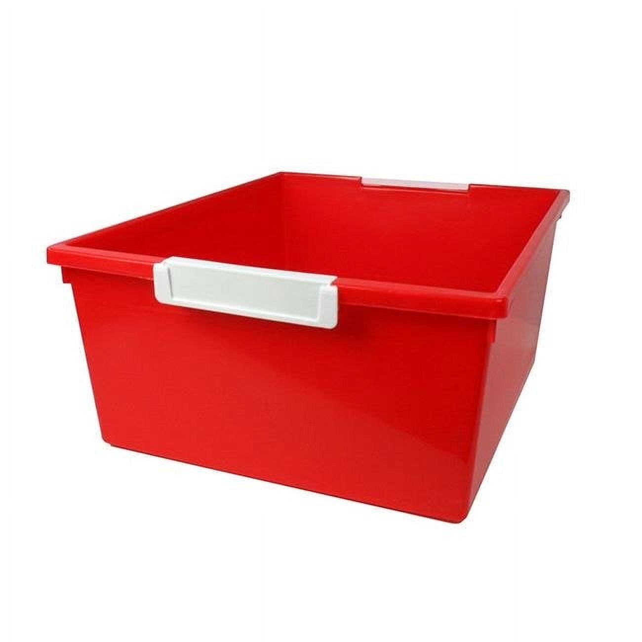 12 qt. Red Tattle Tray with Label Holder - 3 Each - Walmart.com