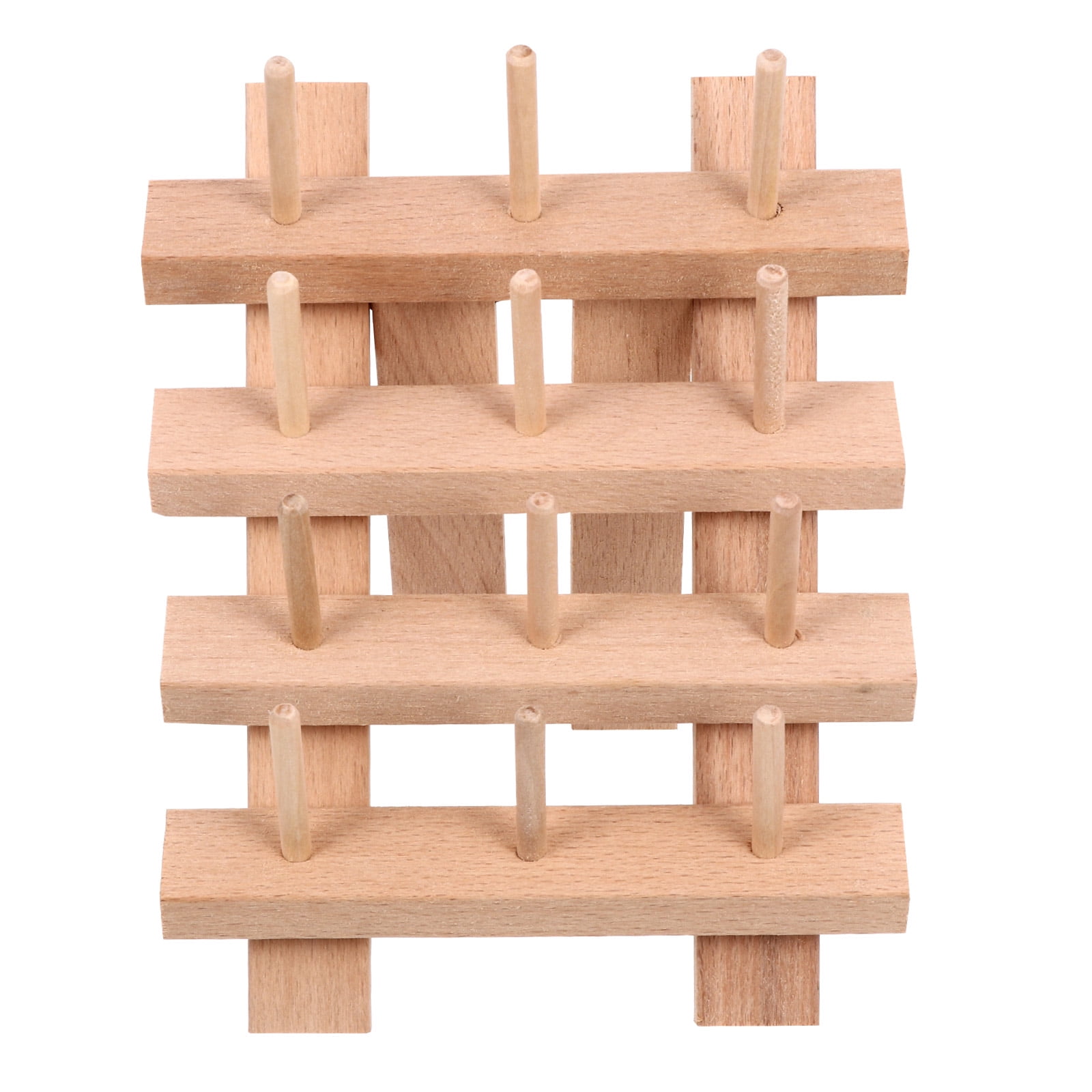 unbranded 12 -reel Folding Thread Rack Wooden for Sewing Embroidery ...