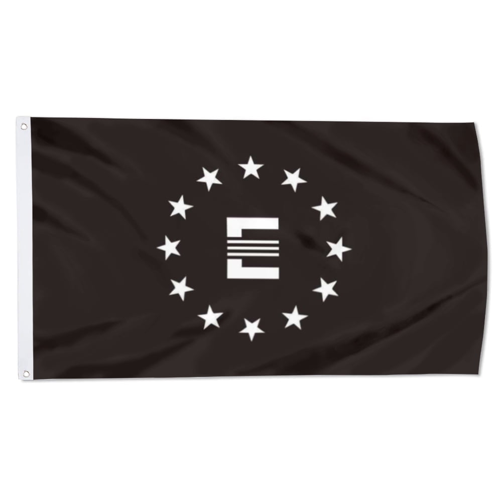 12 stars Enclave Fallout E American Flag black banner with Grommets Man ...