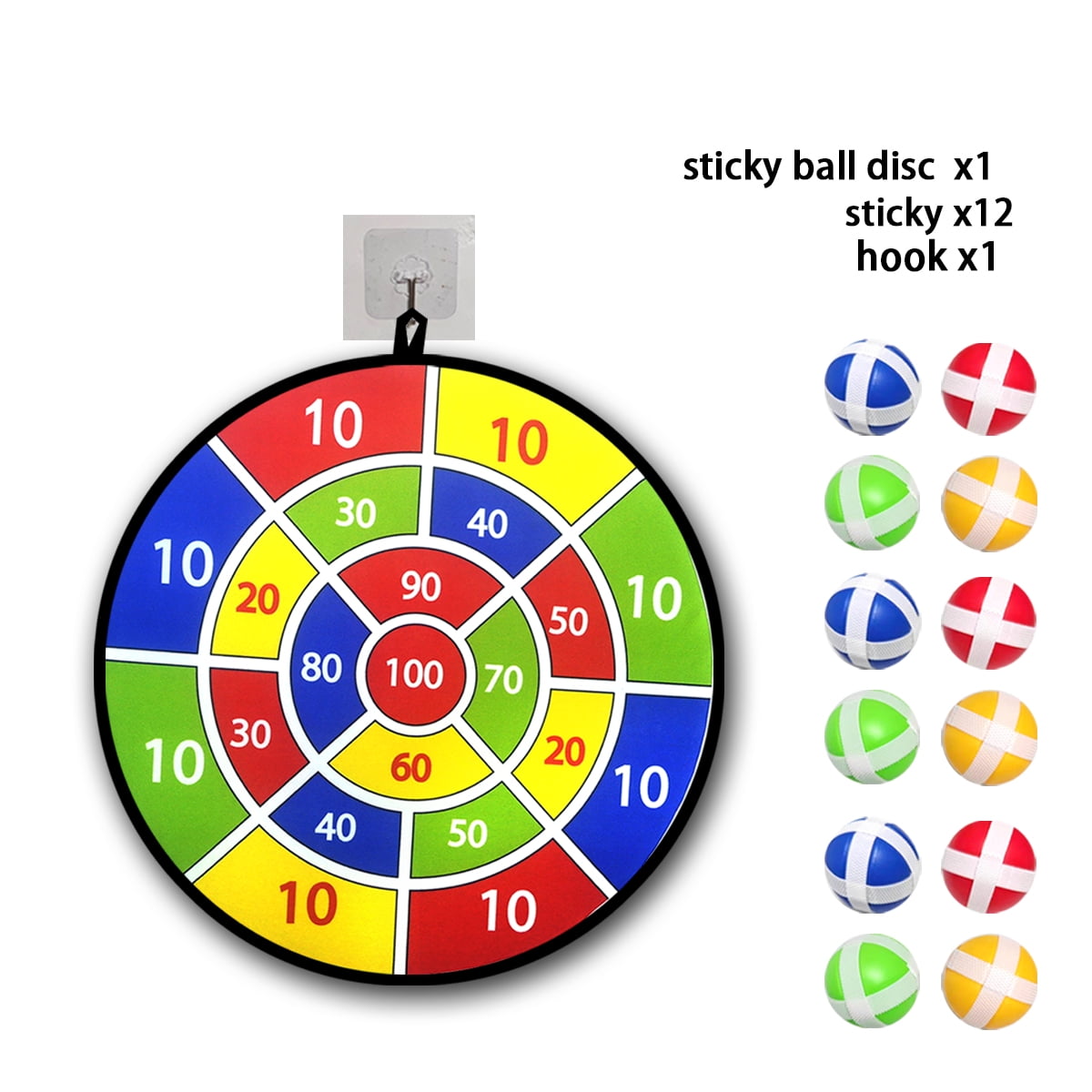 12 sticky ball dart disc sets, indoor and outdoor toys, parent-child ...