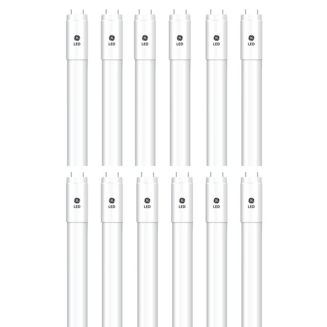 GE LED Tube T8, 48 inch, 3000K Warm White Kitchen Light, 15W, 1800 ...