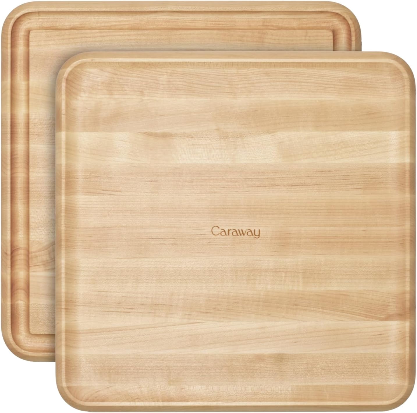 \uD Prep & Serve Butcher Block Wood Cutting Board for Kitchen Square ...