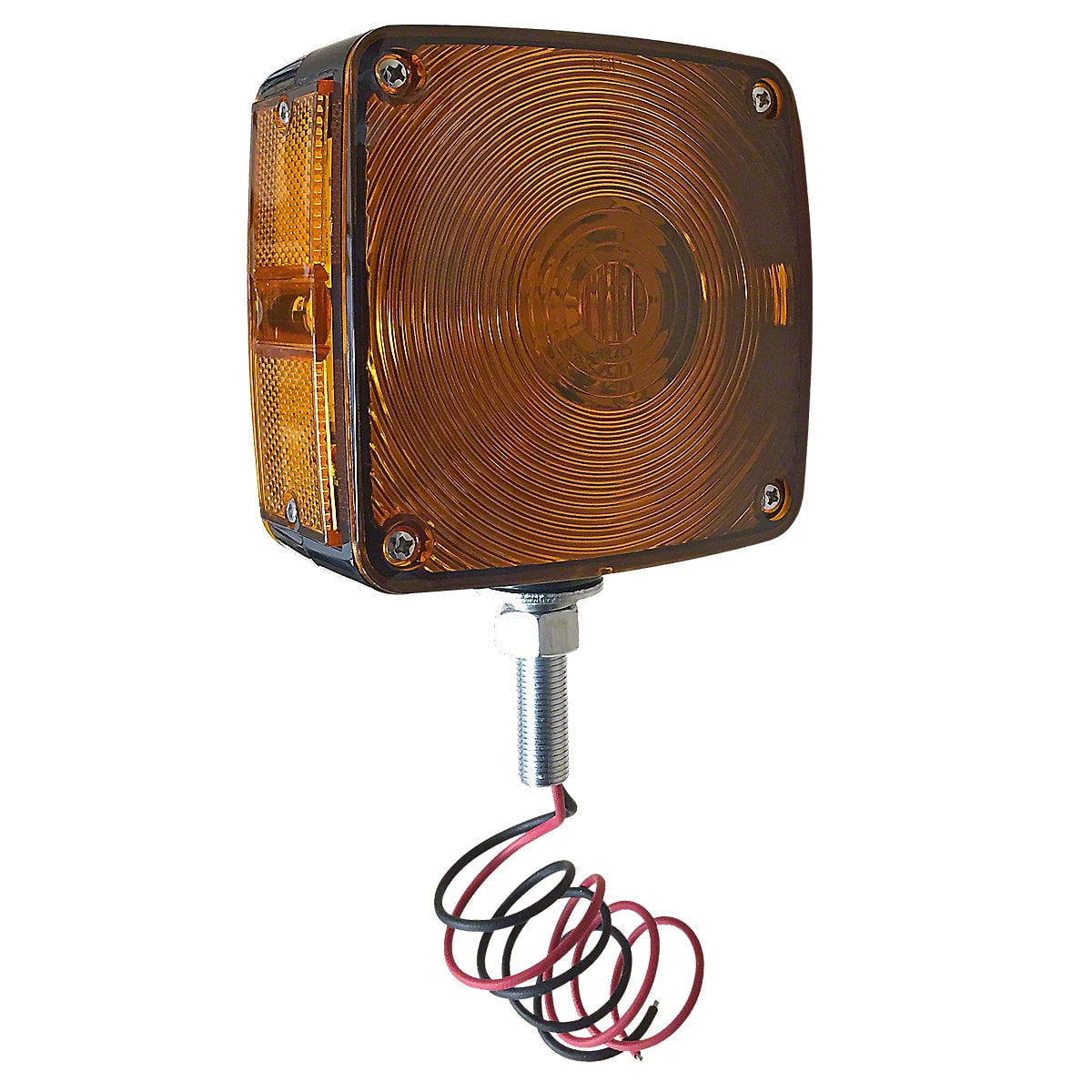 12-volt LED Fender & Cab Mount Warning Light w/ amber / amber lenses ...