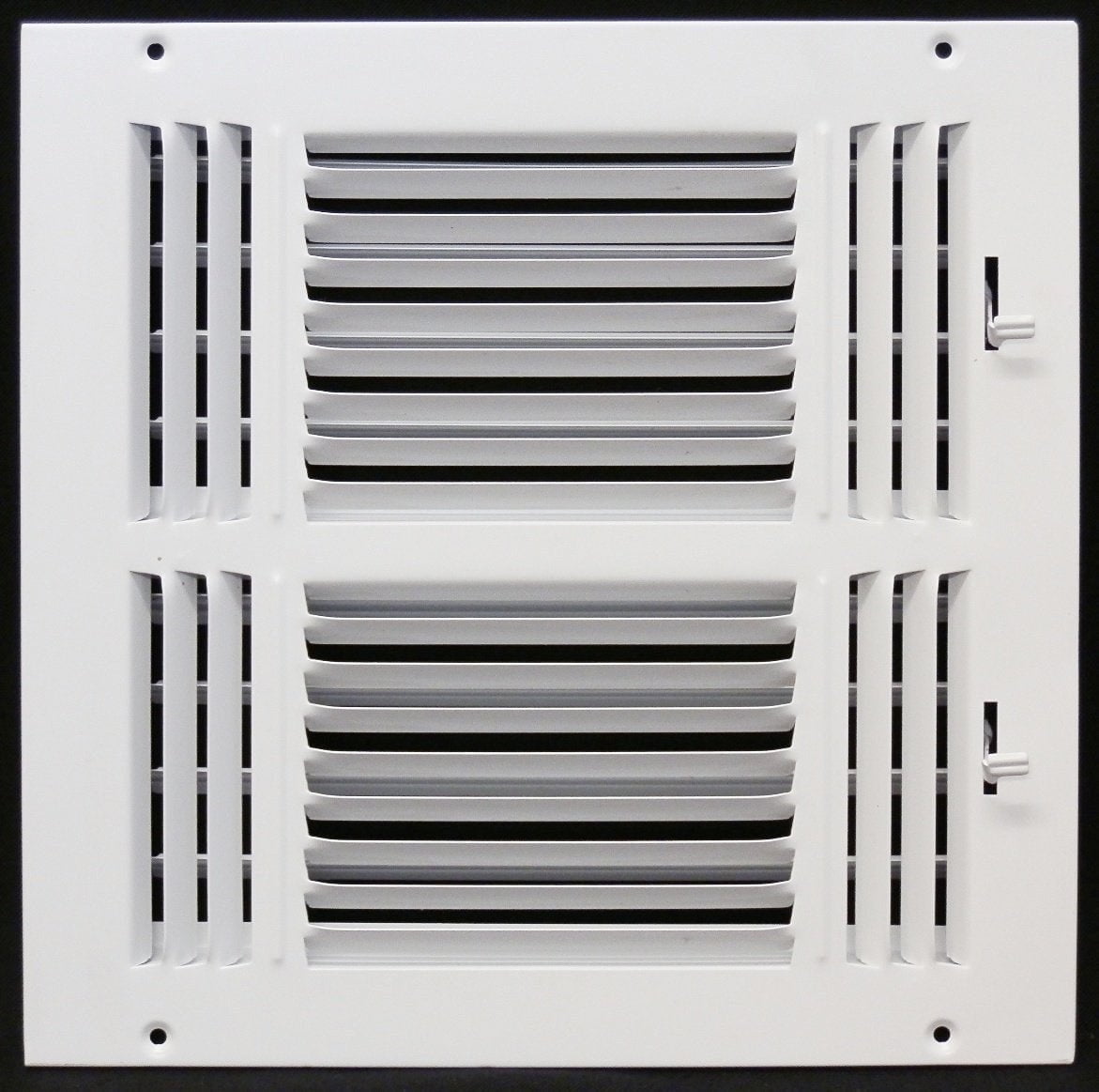 12"w X 12"h 3-Way AIR Supply Grille - Vent Cover & Diffuser - Flat ...