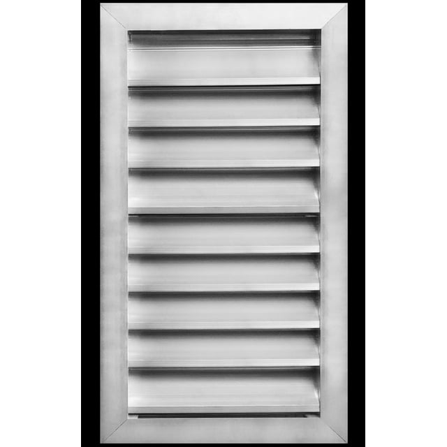 12"w X 20"h Aluminum Outdoor Weather Proof Louvers - Rain & Waterproof ...