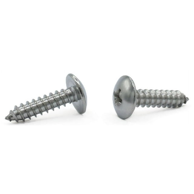 #12 x 1/2" Type AB Self-Tapping Screws / Phillips / Truss Head / Steel / Zinc - 5000 Piece ...