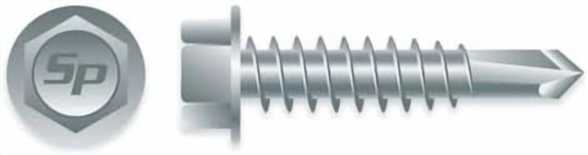 #12 x 1 HWH ZINC Plated S/D Screws 4,000ct | H1216$$Hardware - Walmart.com