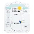 12" x 10" Confetti Birthday Sign / Milestone Whiteboard Style Photo ...