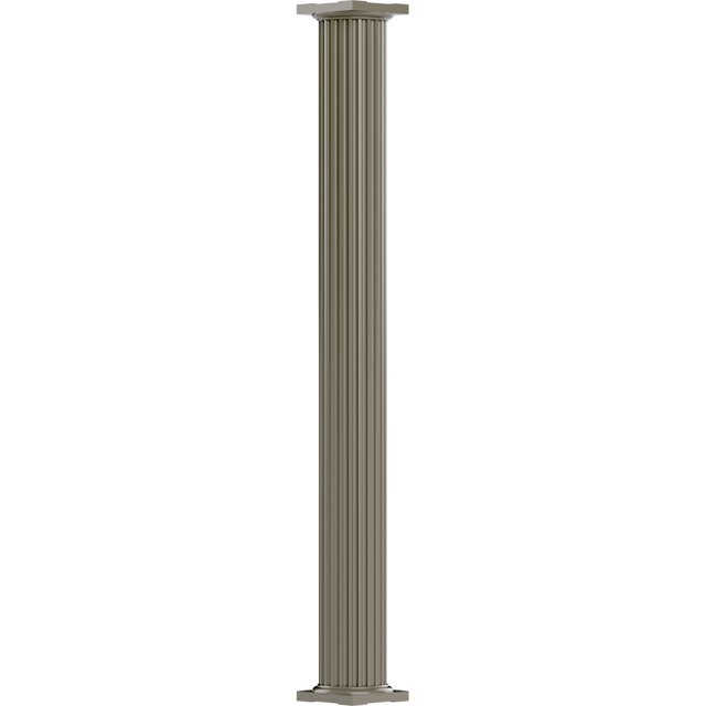 12" x 10' Endura-Aluminum Column, Round Shaft (For Post Wrap ...