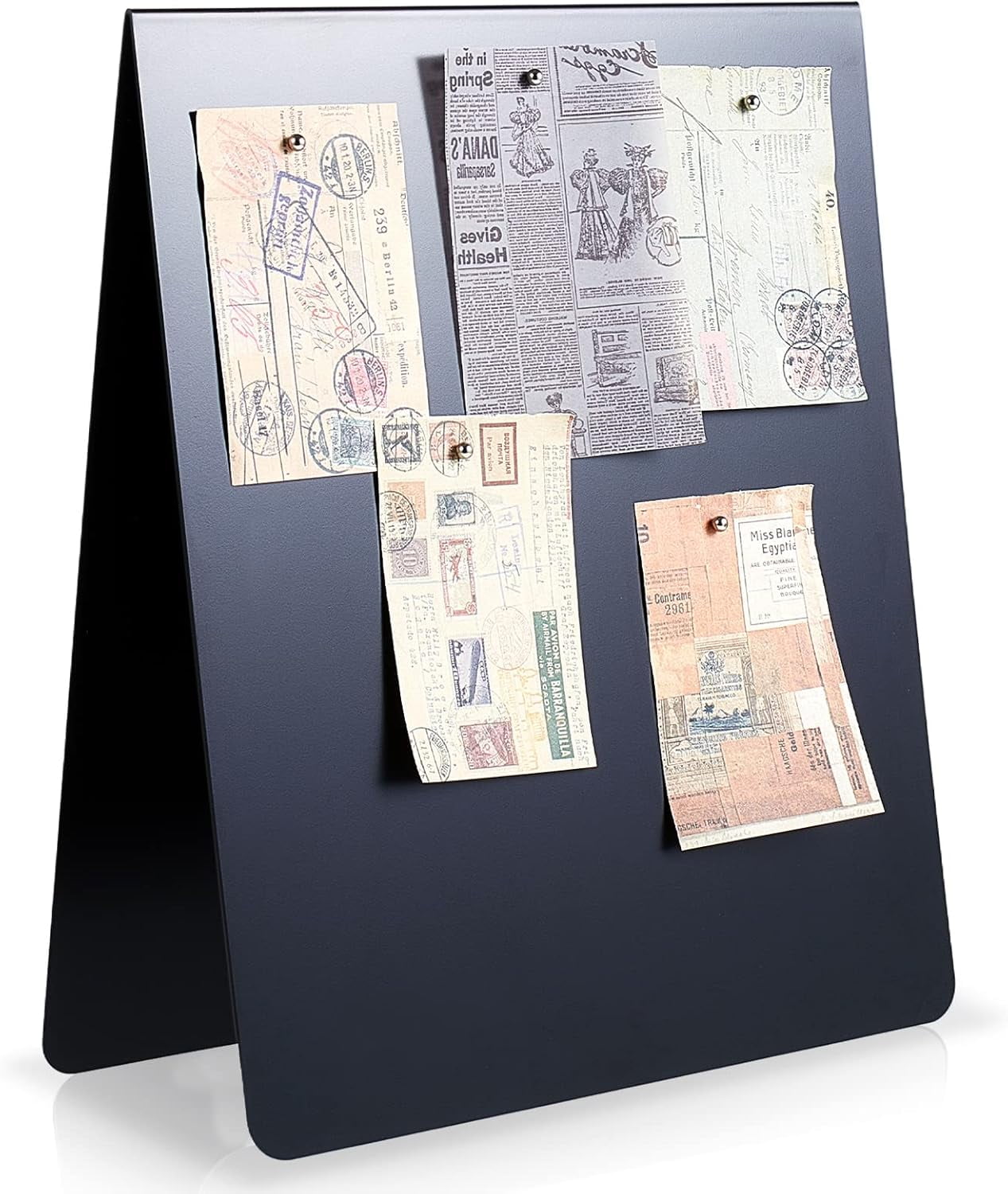 12 x 10 Inch Magnetic Bulletin Board Dry Erase Memo Board Freestanding ...