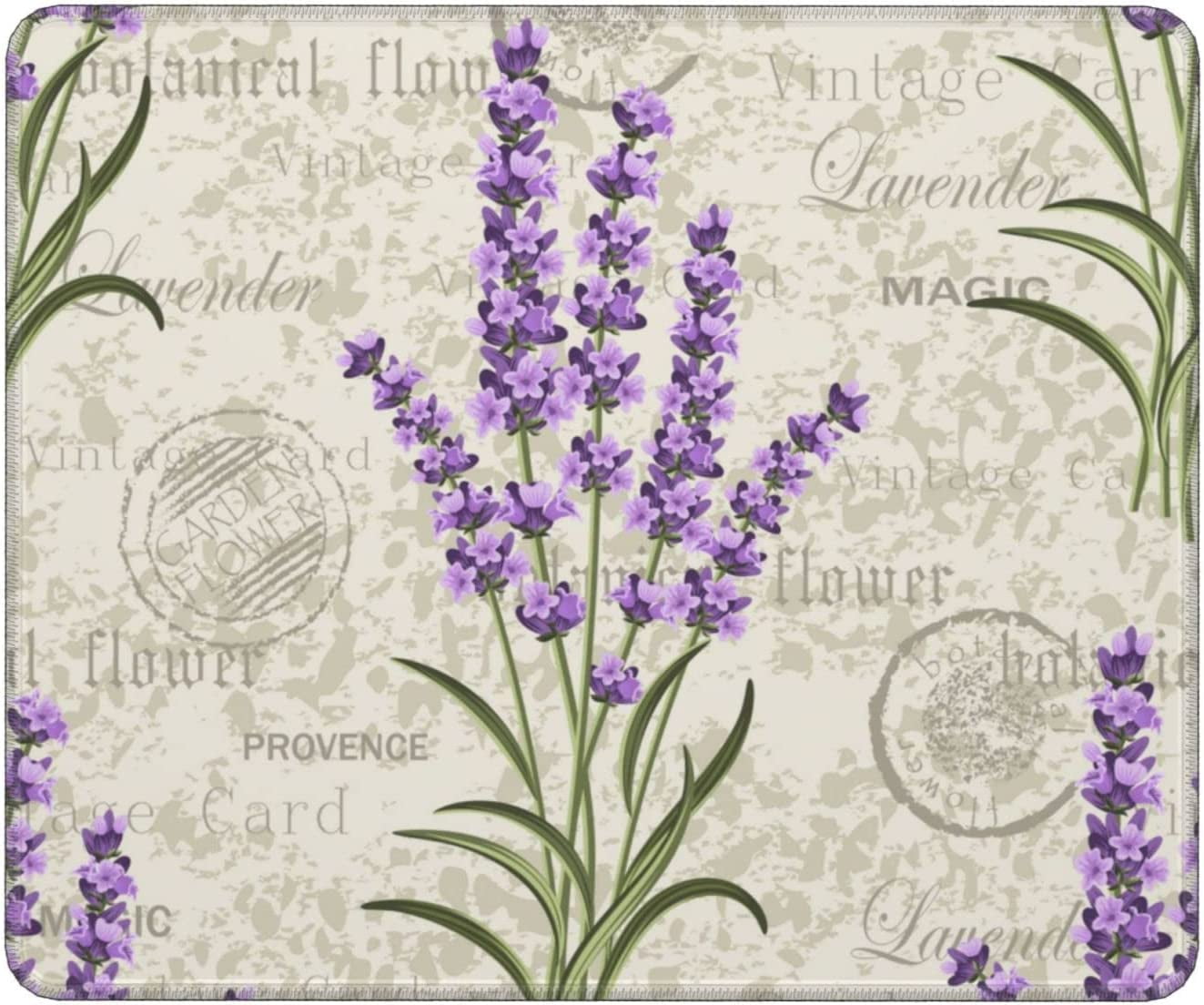 12" x 10" Lavender Mouse Pad Beautiful Flower Mousepad for Women Girls ...