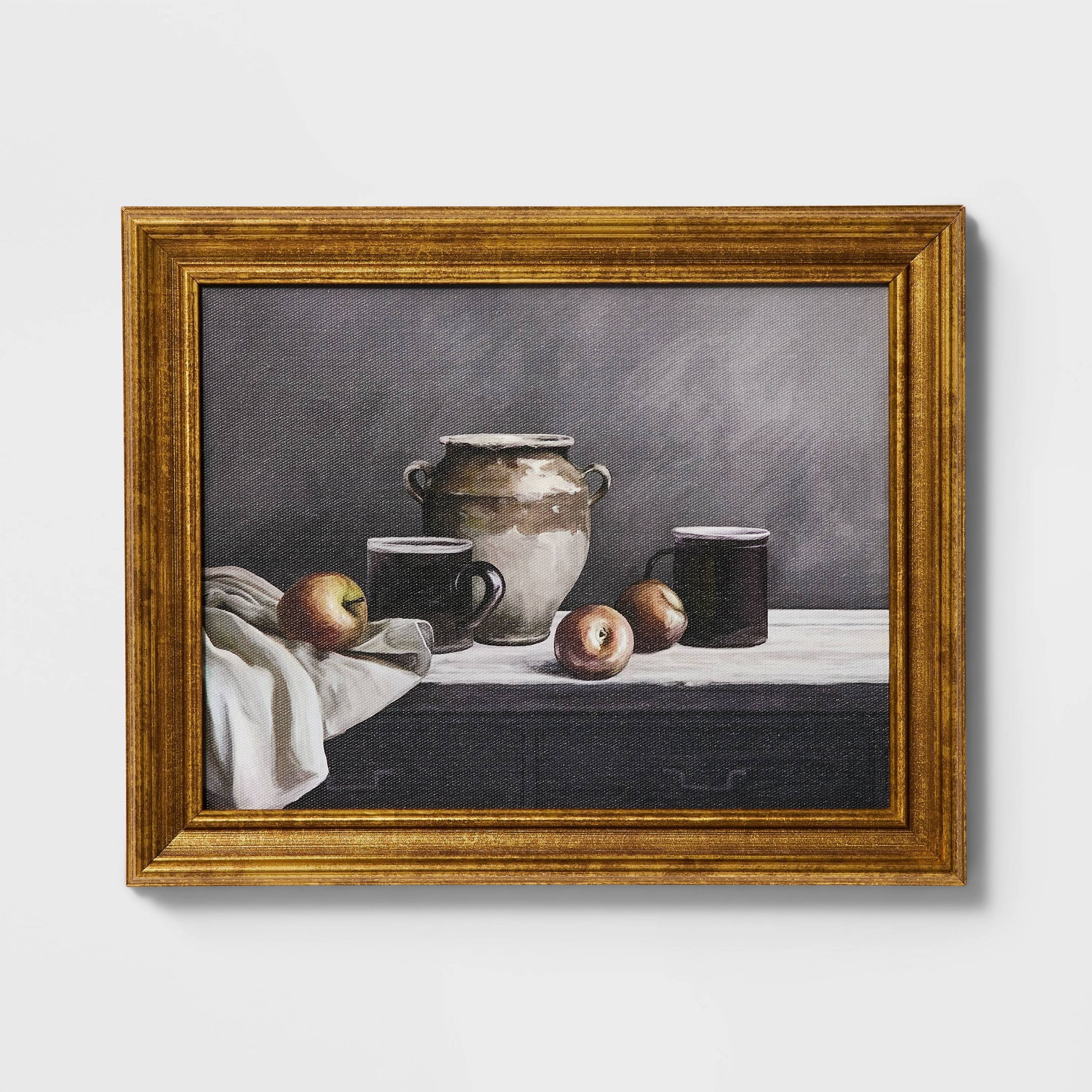 12" x 10" Moody Still Life Framed Wall Art Canvas - Walmart.com