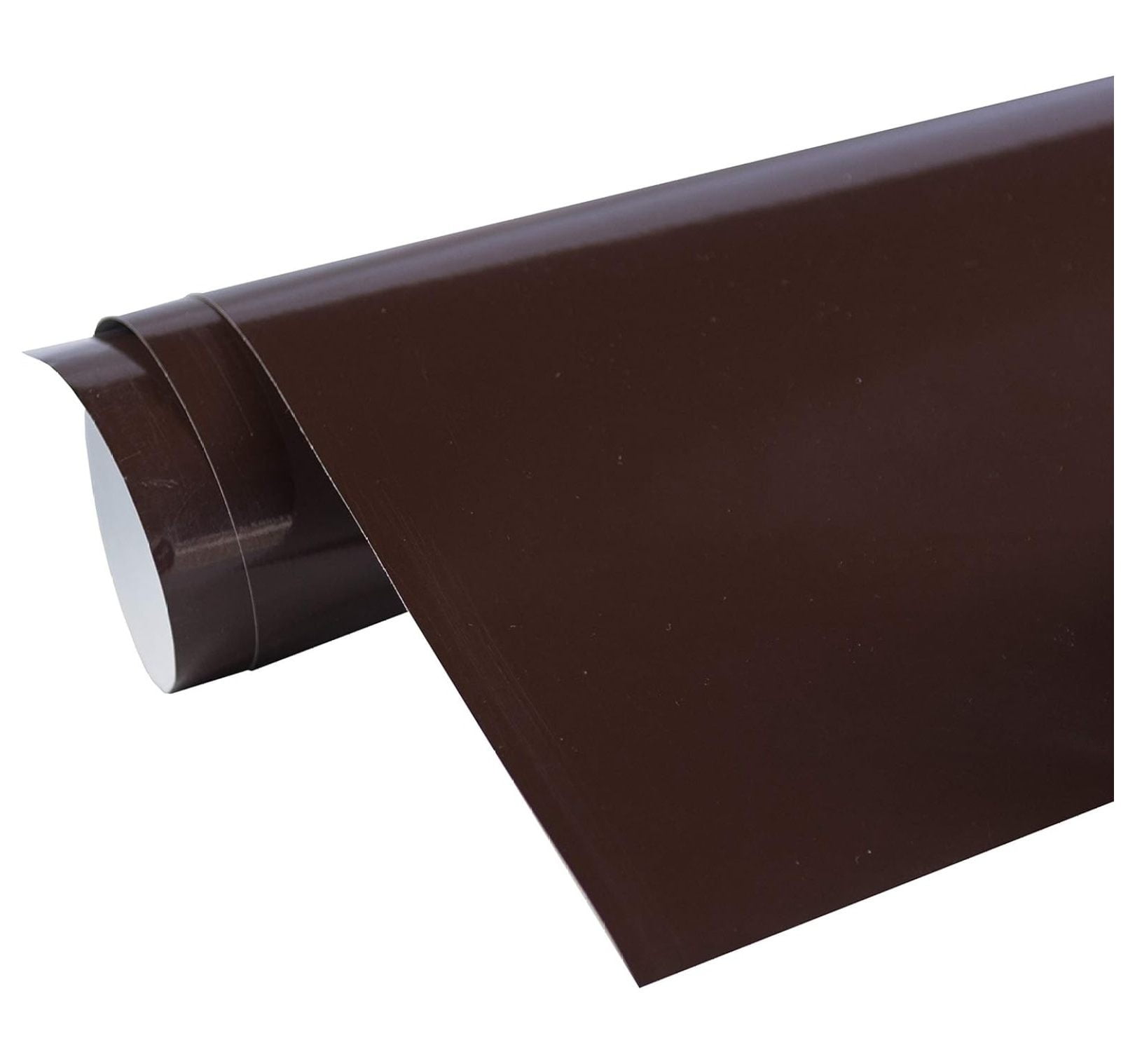 12" x 10 ft Roll of Glossy Chocolate Repositionable Adhesive-Backed ...