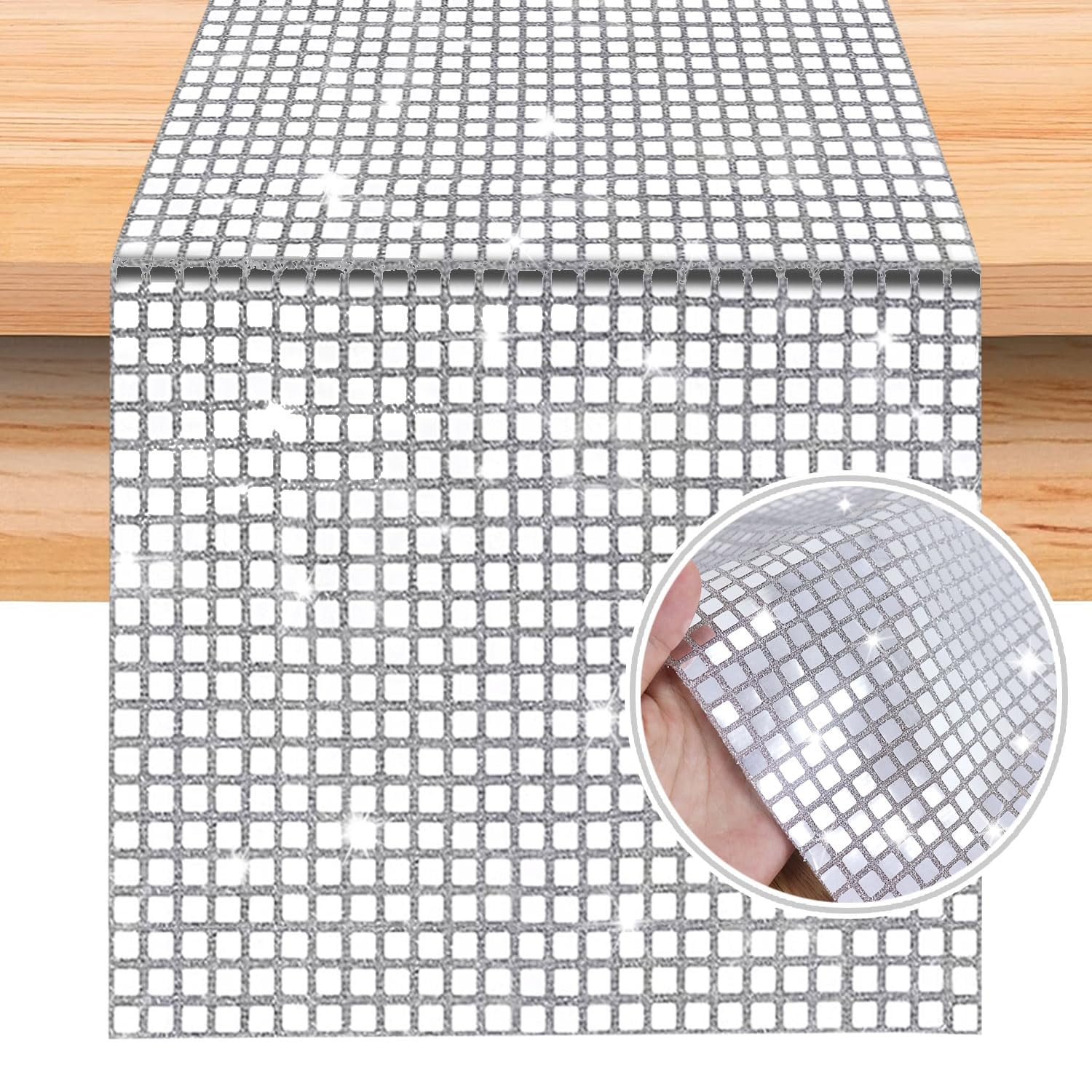 12 x 108 inches Glitter Disco Party Table Runner Retro 70s 80s Theme ...