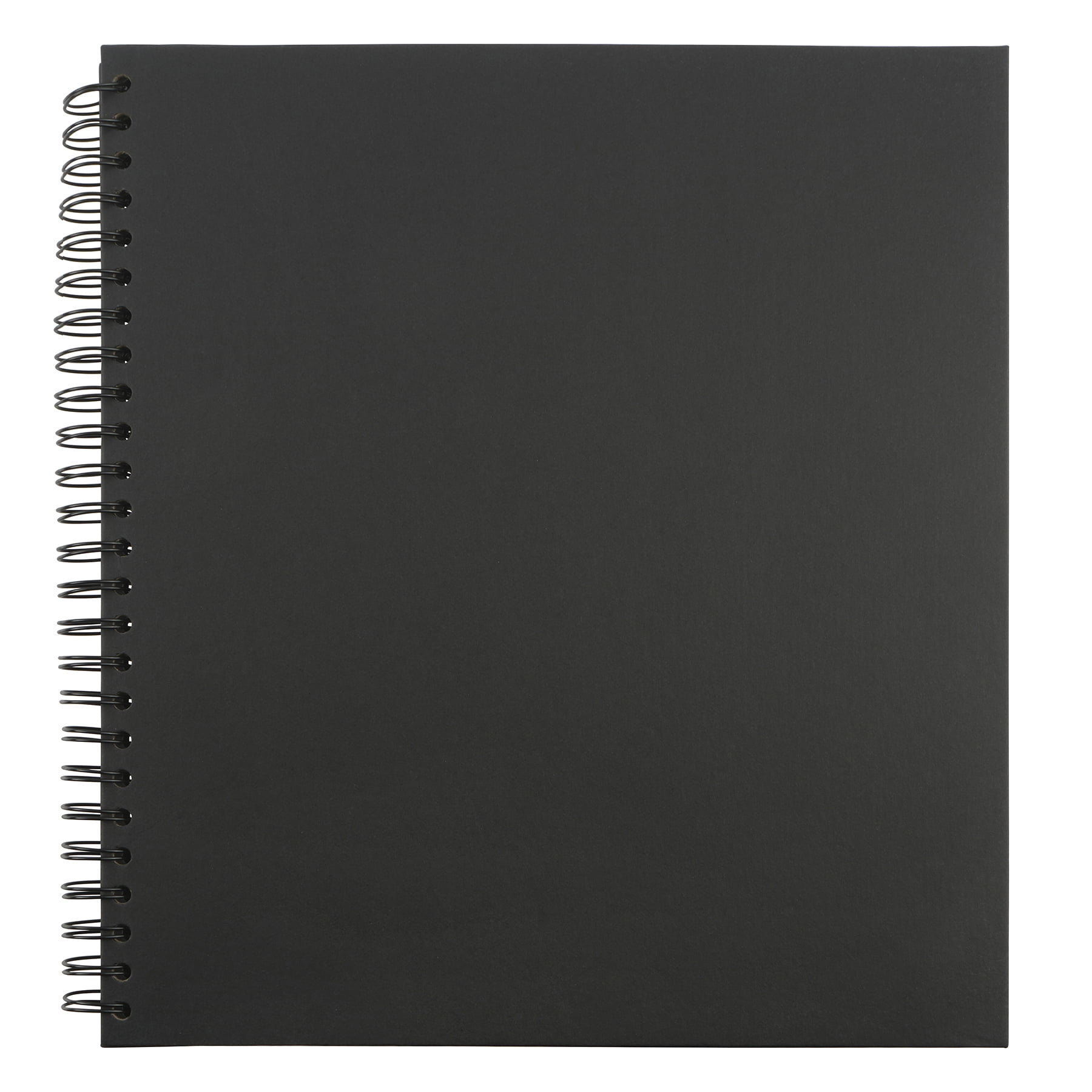 12" x 12" Black Spiral Bound Scrapbook Album by Recollections - Durable ...