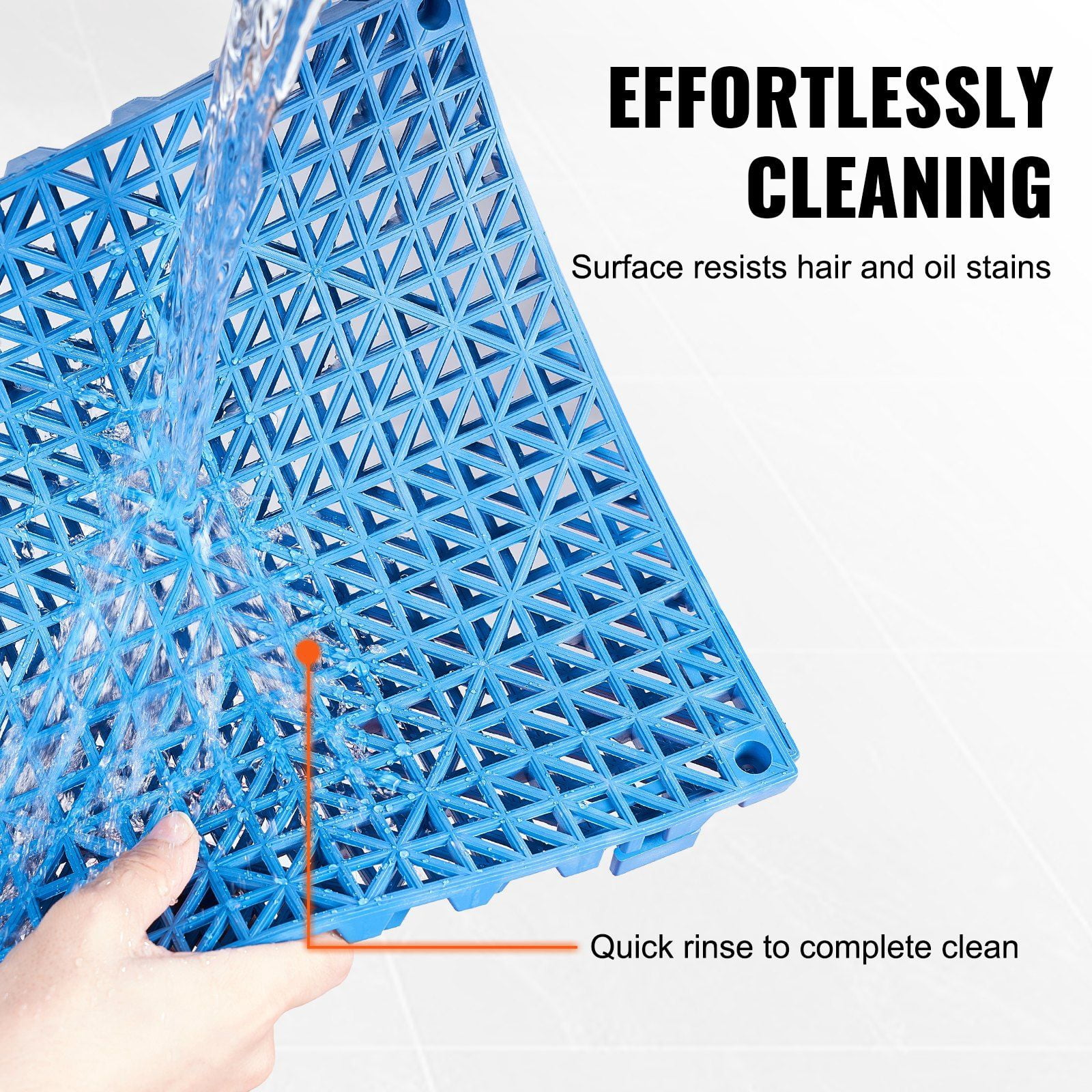 12" x 12" Blue Interlocking PVC Tiles 50PCS, Drainage Floor Tiles Non ...