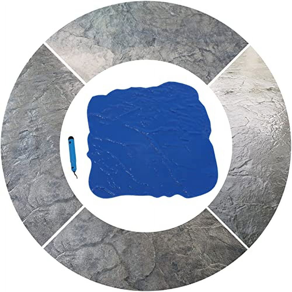 12" x 12" Concrete Seamless Stamp Mat Slate Stone Texture Set ...