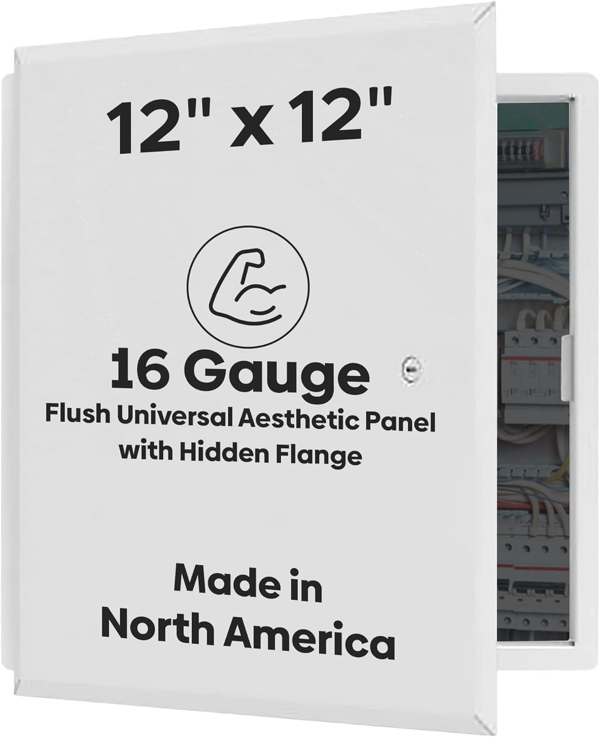 12” x 12” Flush Universal Metal Access Panel with Hidden Flange, 16 ...