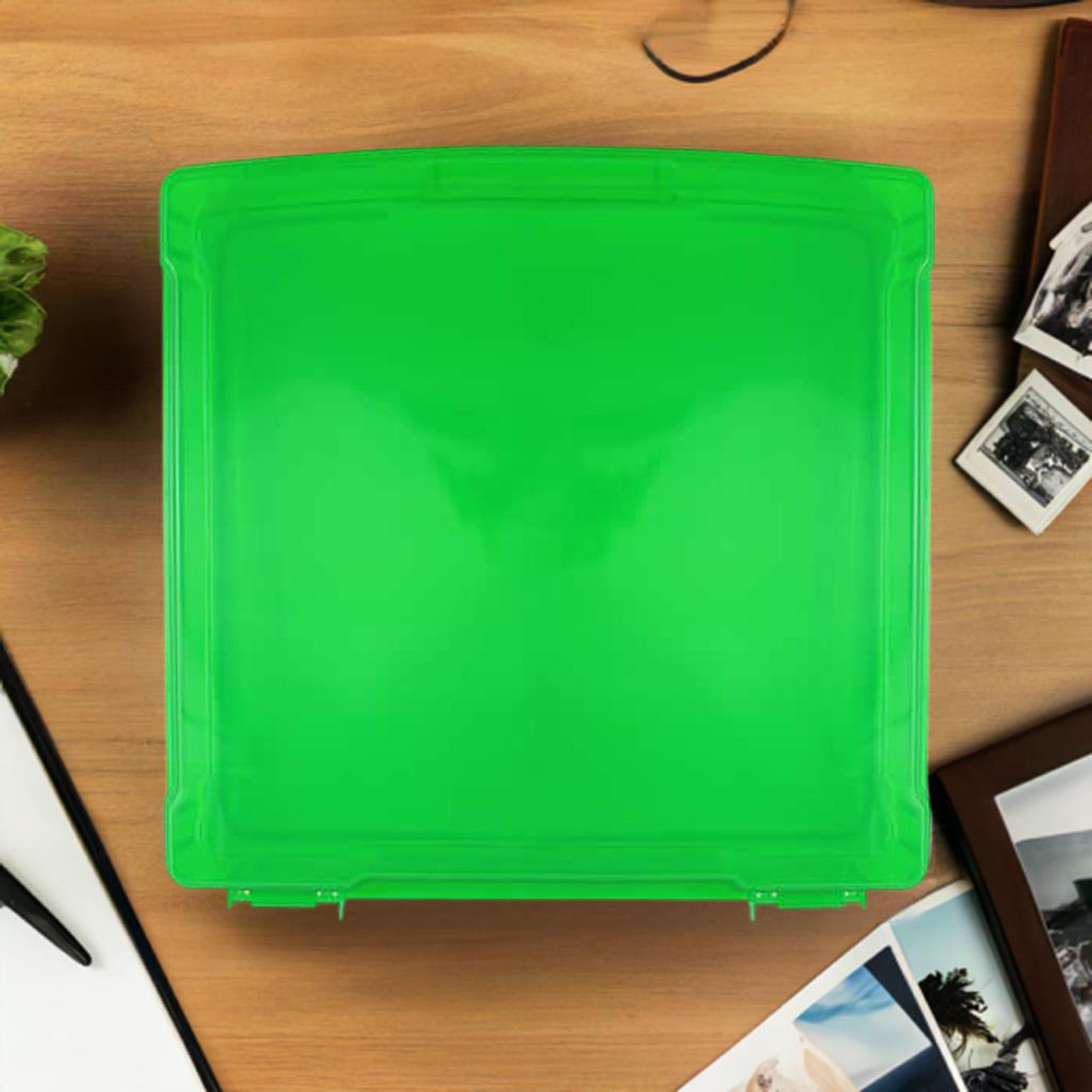 12" x 12" Green Scrapbook Paper Case by Simply Tidy - Durable Organizer ...
