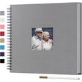 12 x 12 Inch Large DIY Scrapbook Photo Album with Window Design Cover ...
