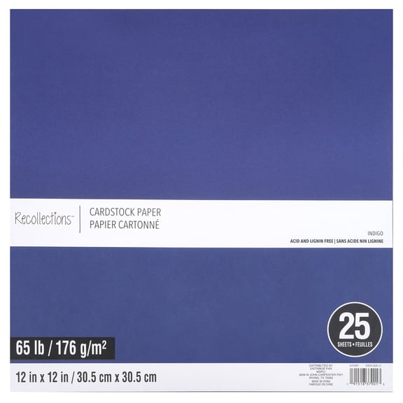 Cardstock 12x12 Variety Pack, 60 Sheets | 80lb Premium Textured ...