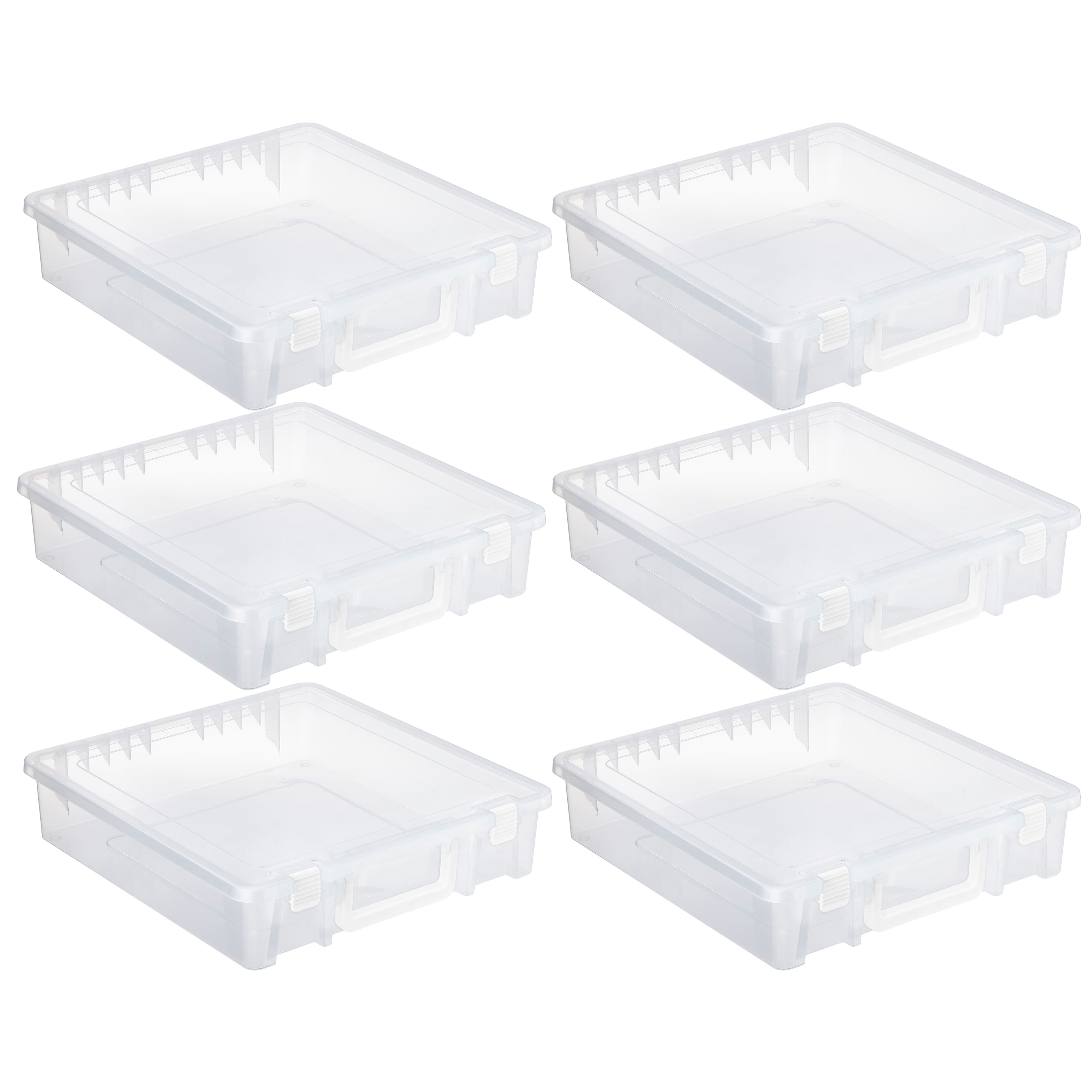 12” x 12” Plastic Scrapbook Storage Case by Simply Tidy - Portable Case ...