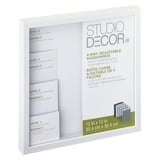 Studio Decor 12"x12" White Adjustable-Depth Shadow Box, with Movable ...