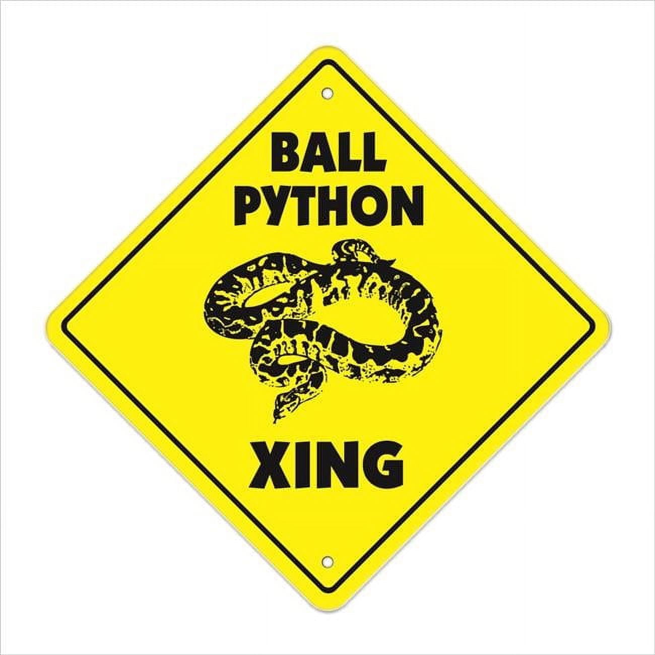 12 x 12 in. Ball Python Crossing Zone Xing Sign - Walmart.com
