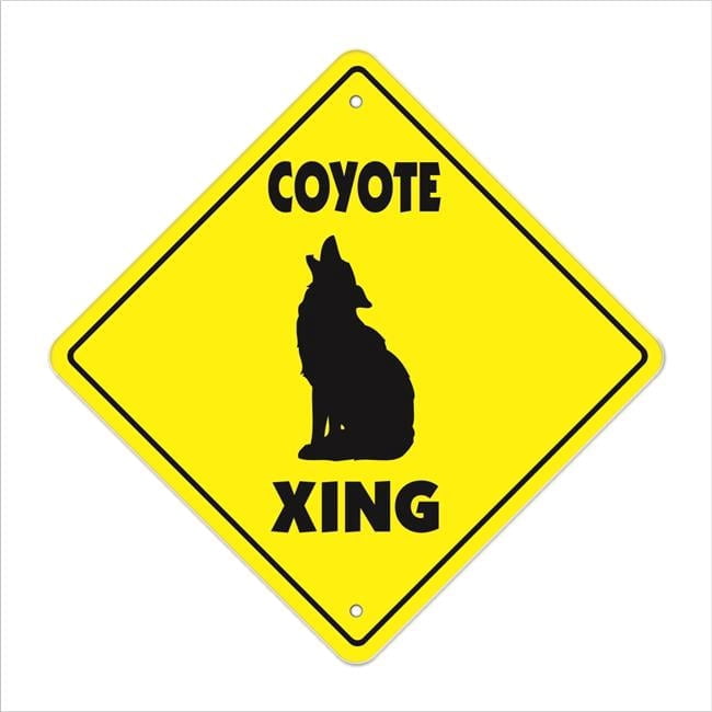 12 x 12 in. Coyote Crossing Zone Xing Sign - Walmart.com