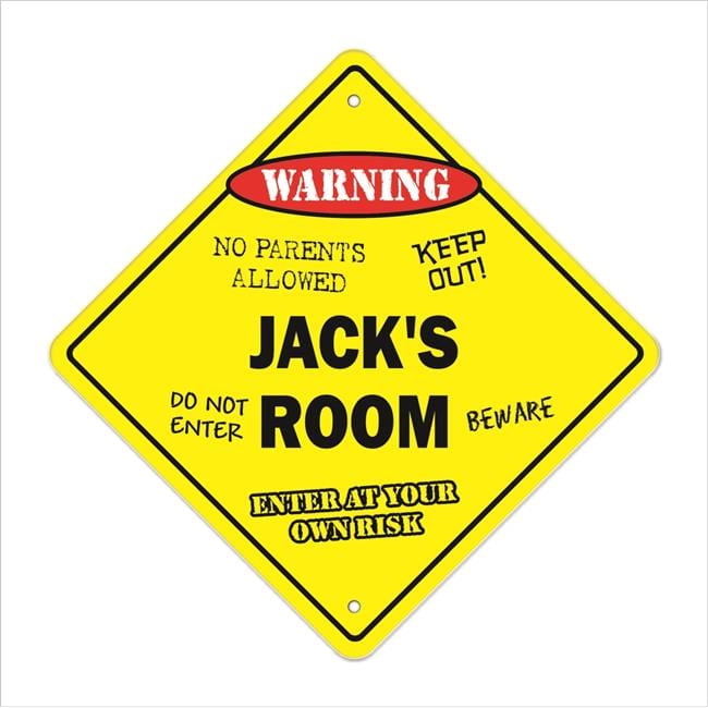 12 x 12 in. Crossing Zone Xing Room Sign - Jacks - Walmart.com