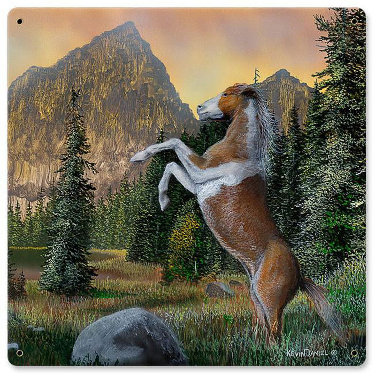 Wild Horse Rearing Art