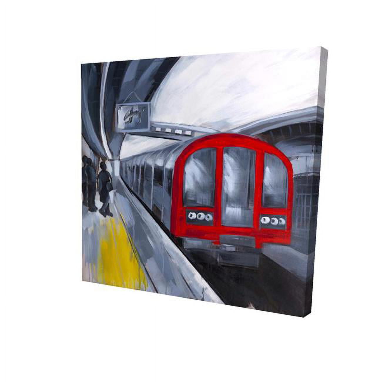 12 x 12 in. People Waiting Metro-Print on Canvas - Walmart.com