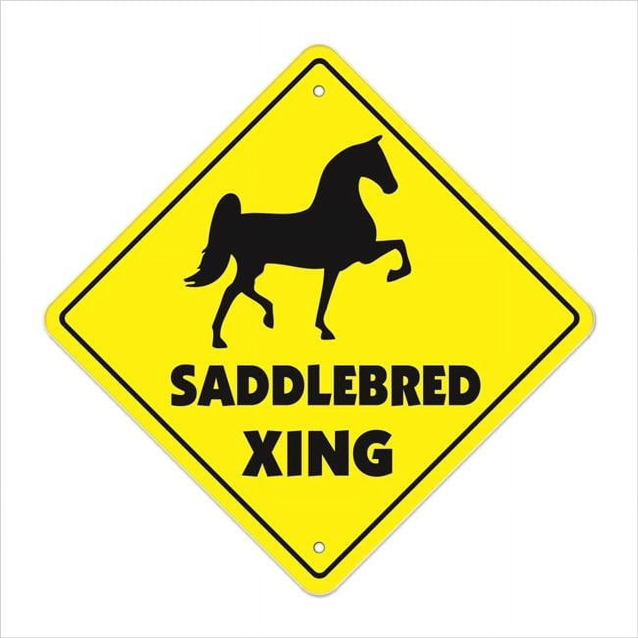 12 x 12 in. Saddlebred Crossing Zone Xing Sign - Walmart.com