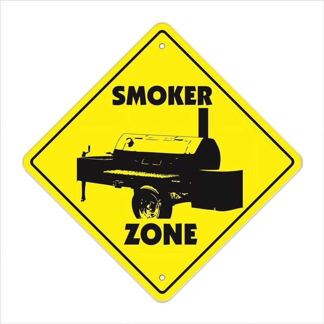 12 x 12 in. Smoker Crossing Zone Xing Sign - Walmart.com