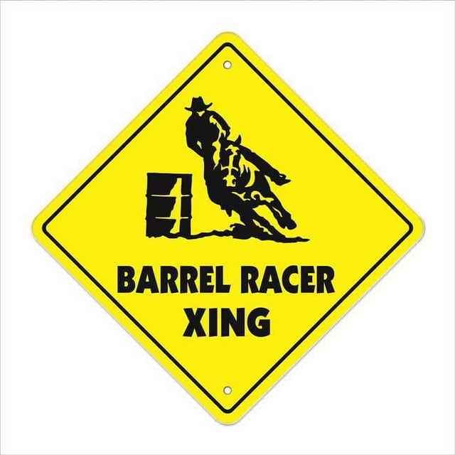 12 x 12 in. Zone Xing Crossing Sign - Barrel - Walmart.com