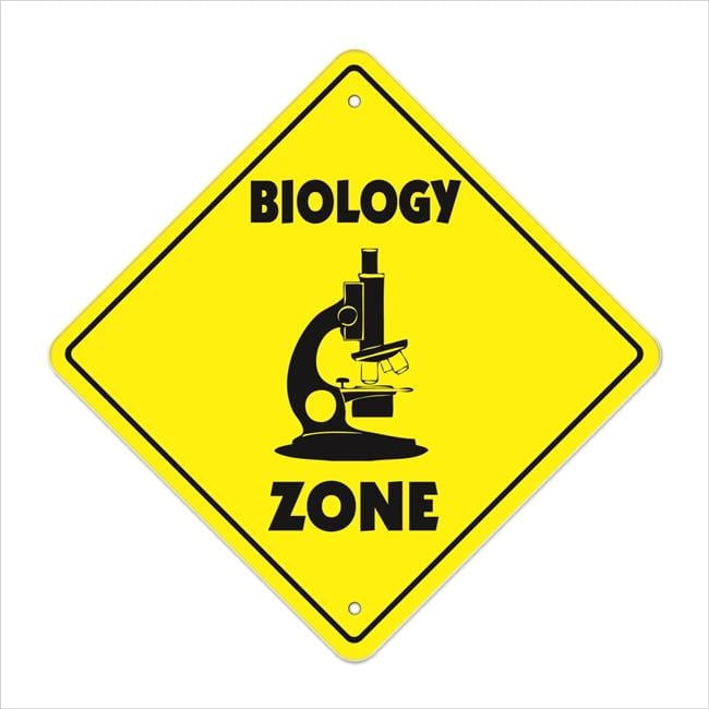 12 x 12 in. Zone Xing Crossing Sign - Biology - Walmart.com