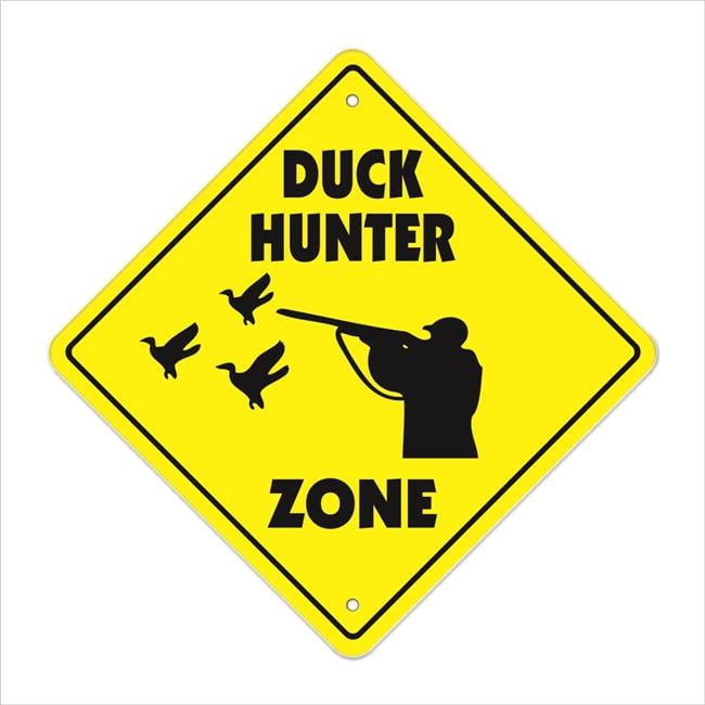12 x 12 in. Zone Xing Crossing Sign - Duck Hunter - Walmart.com