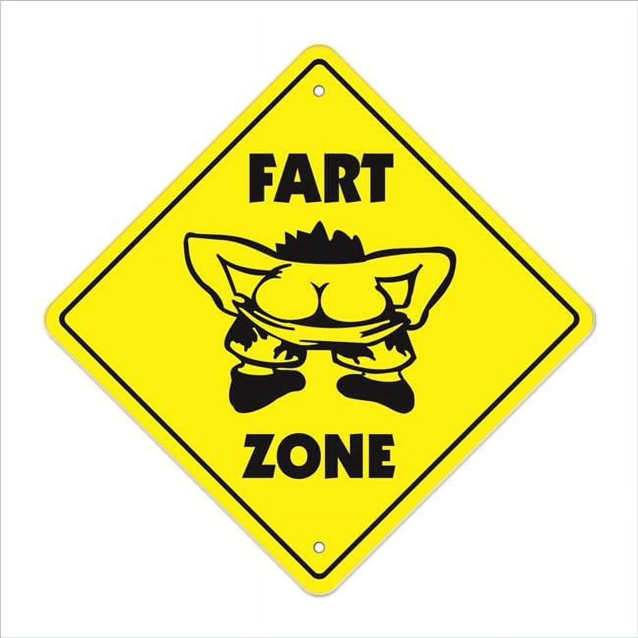 12 x 12 in. Zone Xing Crossing Sign - Fart - Walmart.com