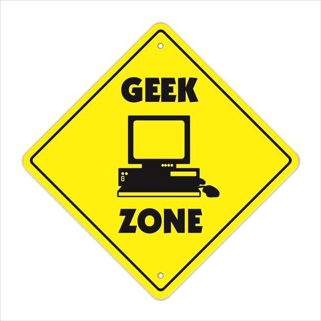 12 x 12 in. Zone Xing Crossing Sign - Geek - Walmart.com