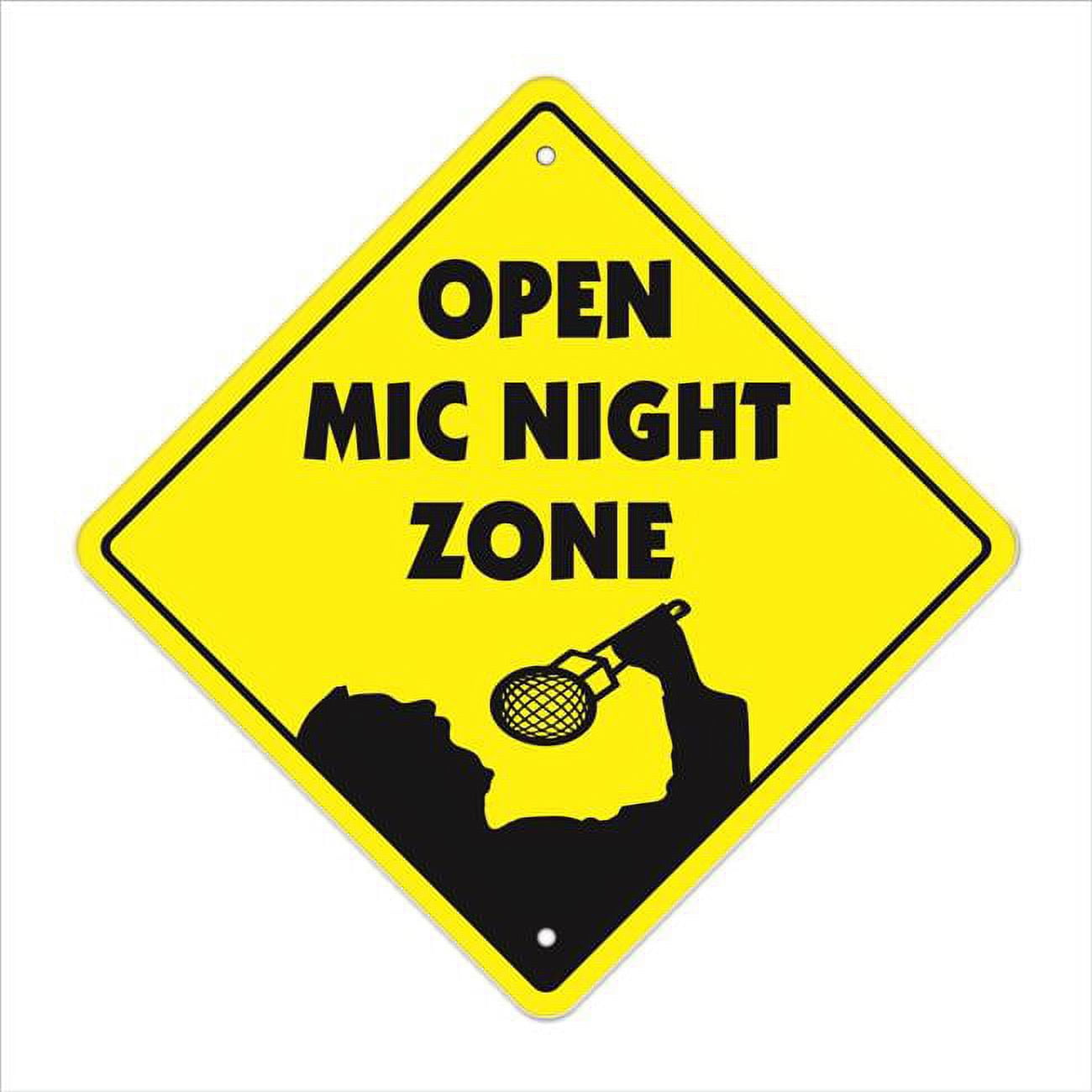 12 x 12 in. Zone Xing Crossing Sign - Openmic - Walmart.com
