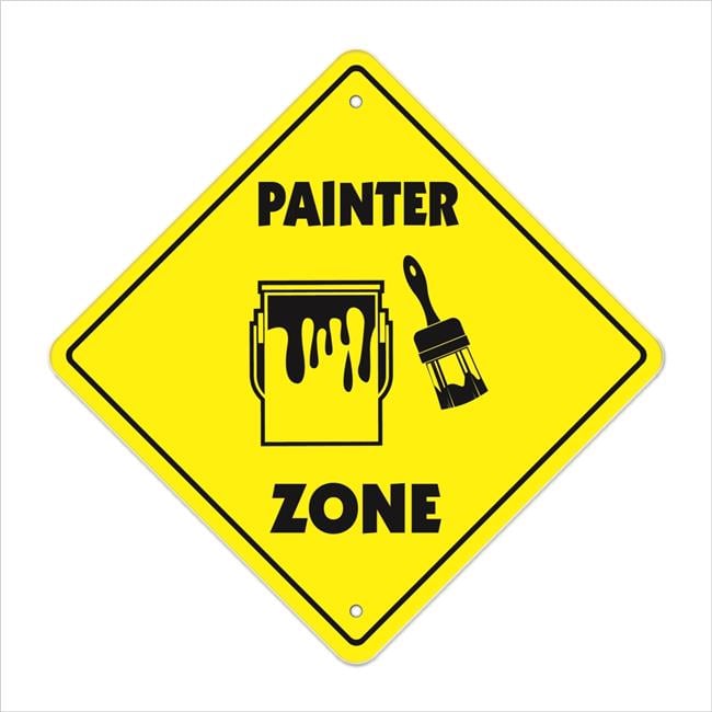 12 x 12 in. Zone Xing Crossing Sign - Painter - Walmart.com