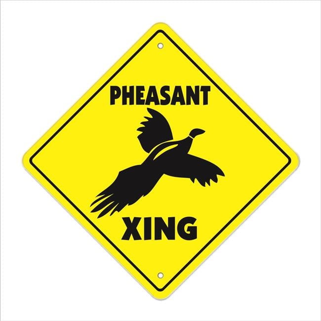 12 x 12 in. Zone Xing Crossing Sign - Pheasant - Walmart.com