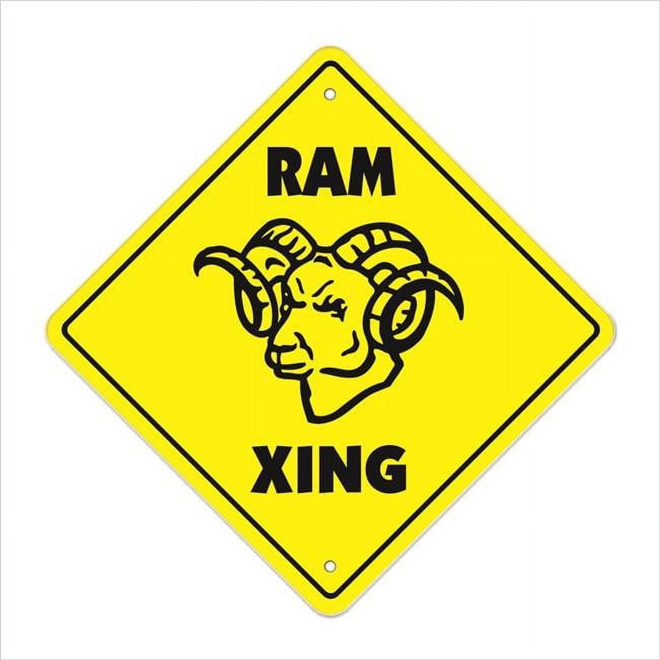 12 x 12 in. Zone Xing Crossing Sign - Ram - Walmart.com